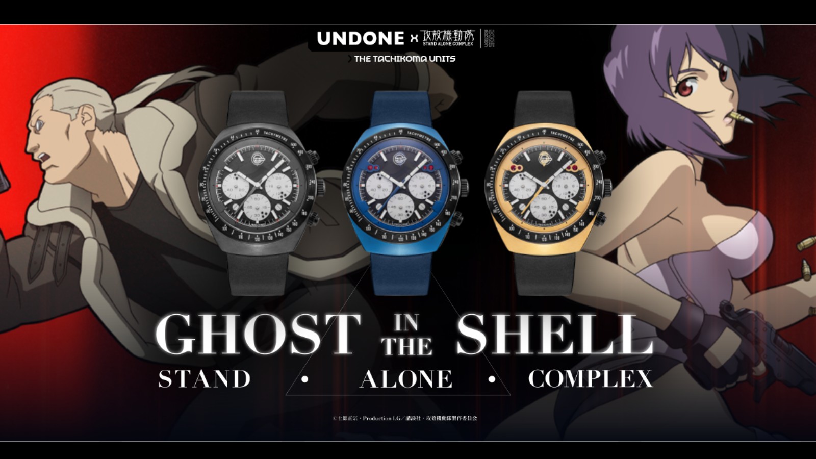 UNDONE Launches “Tachikoma Units” Watches in Ghost in the Shell S.A.C ...