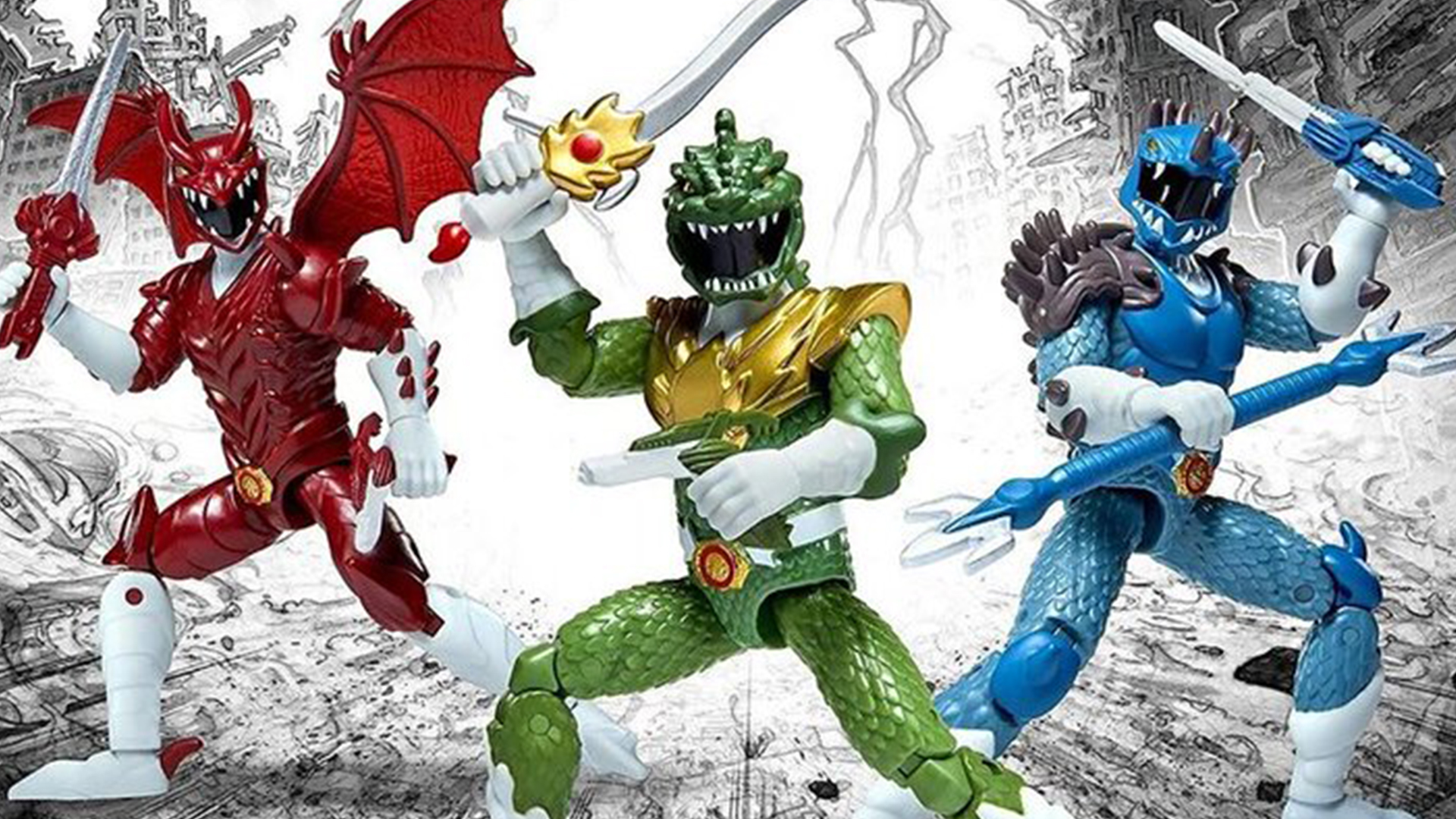 First Look: Kaiju Rangers: Godzilla x Power Rangers Action Figures from ...